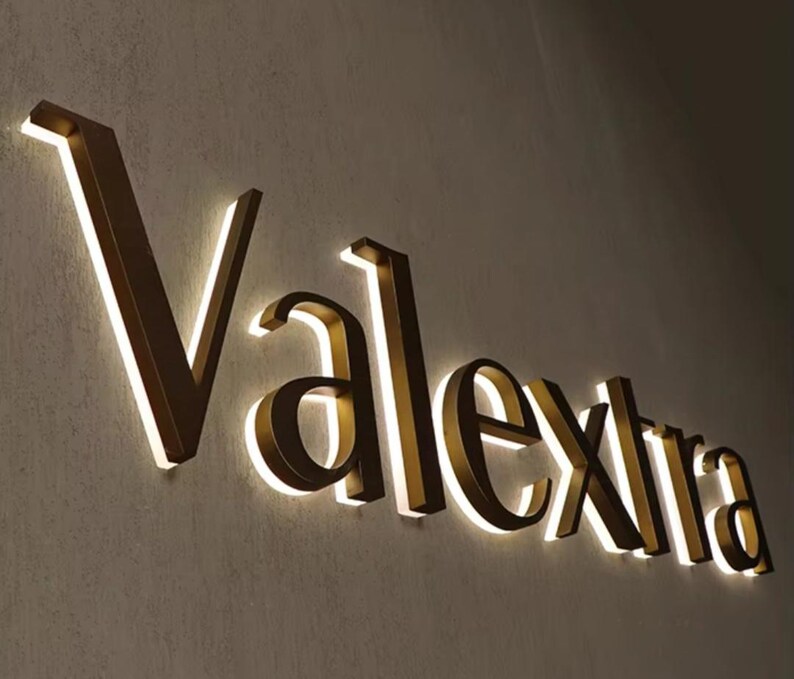 Custom Backlit Sign,illuminated Office,backlit Logo,business 3d Logo ...
