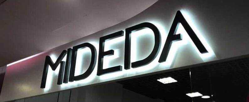 Sign Logo Design, 3d Metal Sign, Beauty Salon Sign, Logo With Raised ...