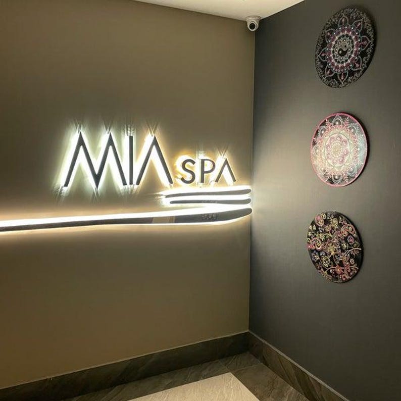 Back Light Signage,metal Logo Sign,company Lit Sign,logo Backlit,wall ...