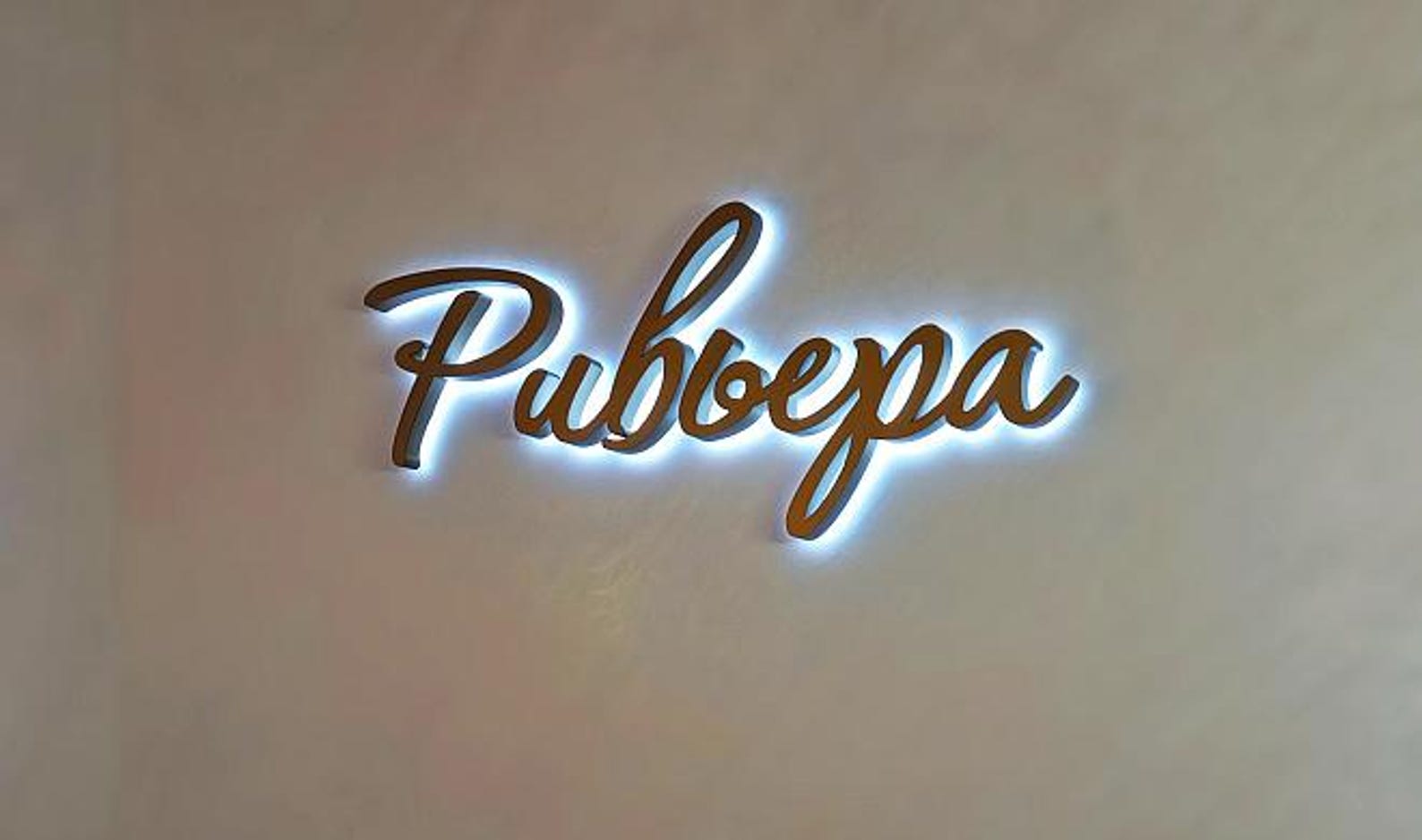3D Metal LED Backlit Logo Sign - Custom Company Signage - Etsy