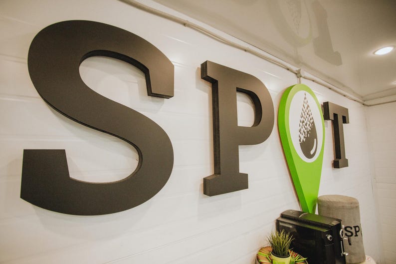 Laser Cut 3D Metal Sign: Custom Business Logo, Stainless Steel - Etsy