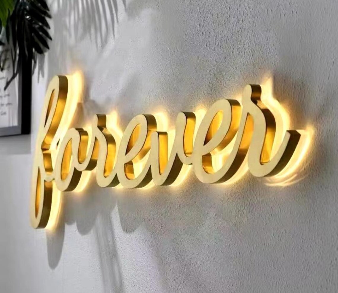 Custom Backlit Sign,illuminated Office,backlit Logo,business 3d Logo ...