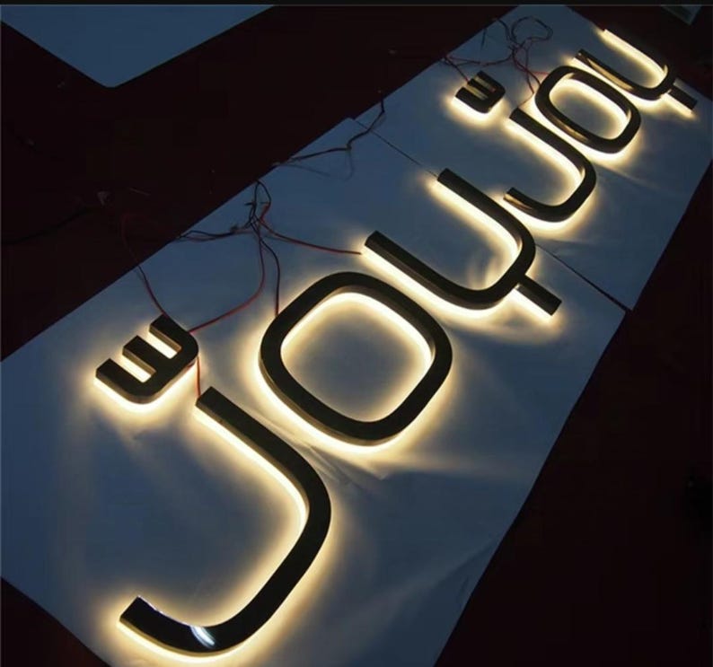 Custom Backlit Sign,illuminated Office,backlit Logo,business 3d Logo ...