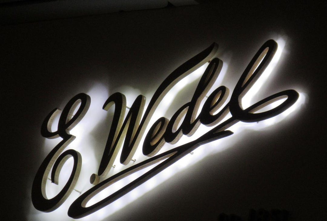 3d Metal Backlit,sign With Light Back,exterior Backlit,front Lit Sign ...