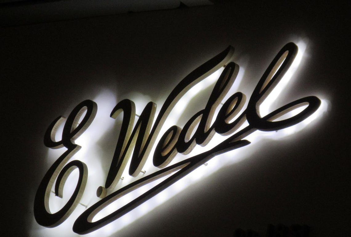 Back Light Signage,metal Logo Sign,company Lit Sign,logo Backlit,wall ...