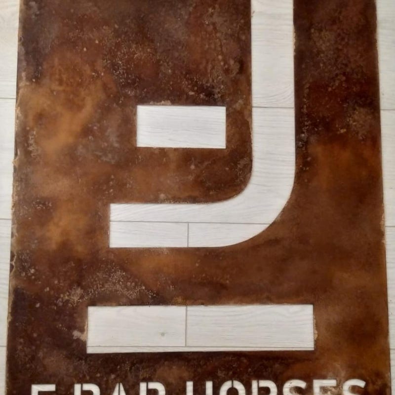 Rusted Metal Sign - Etsy