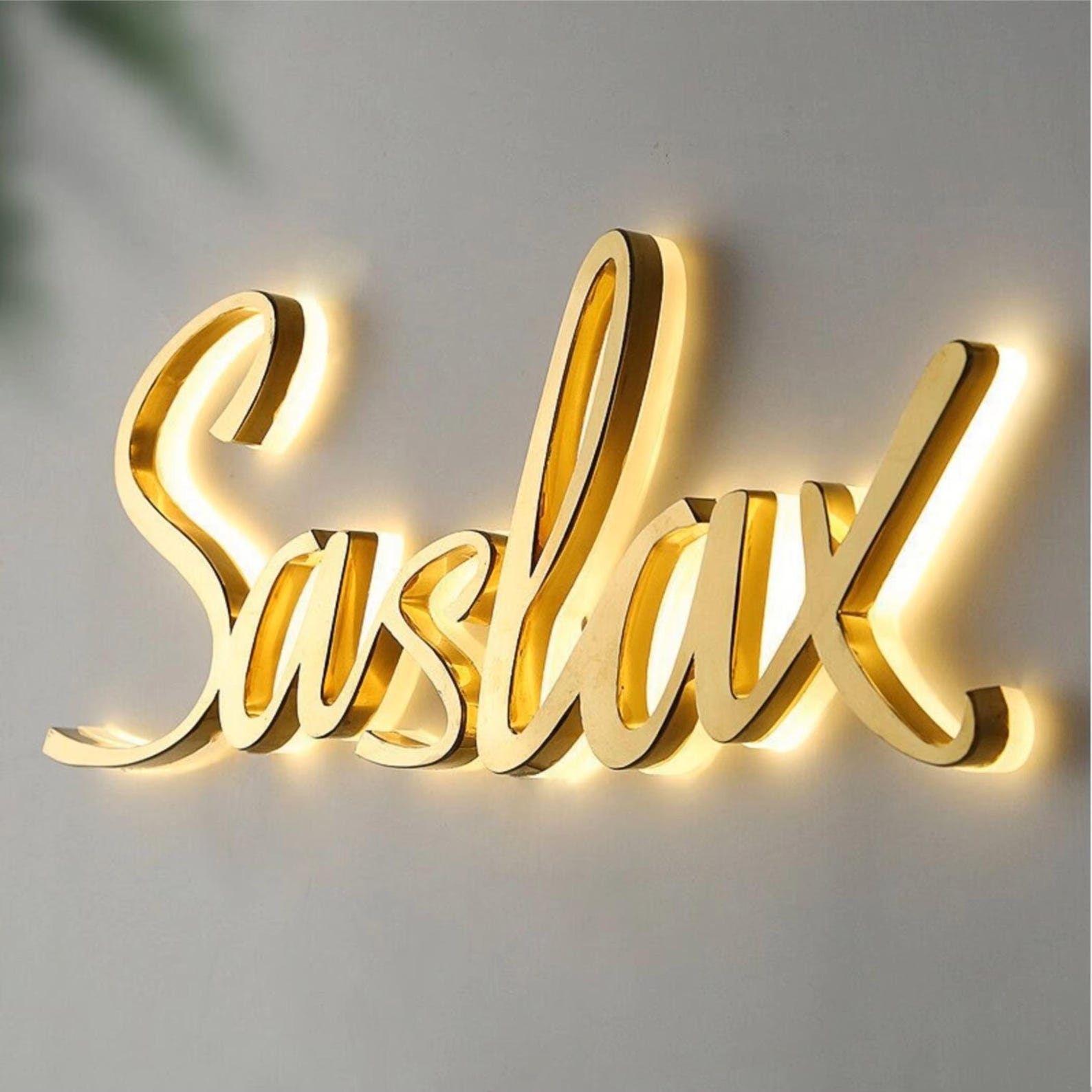 Backlit Wall Sign,lit Business Sign,backlit Sign Office,custom Logo ...