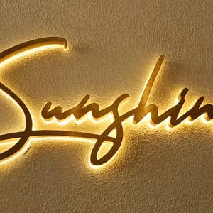 Backlit Wall Sign,lit Business Sign,backlit Sign Office,custom Logo ...