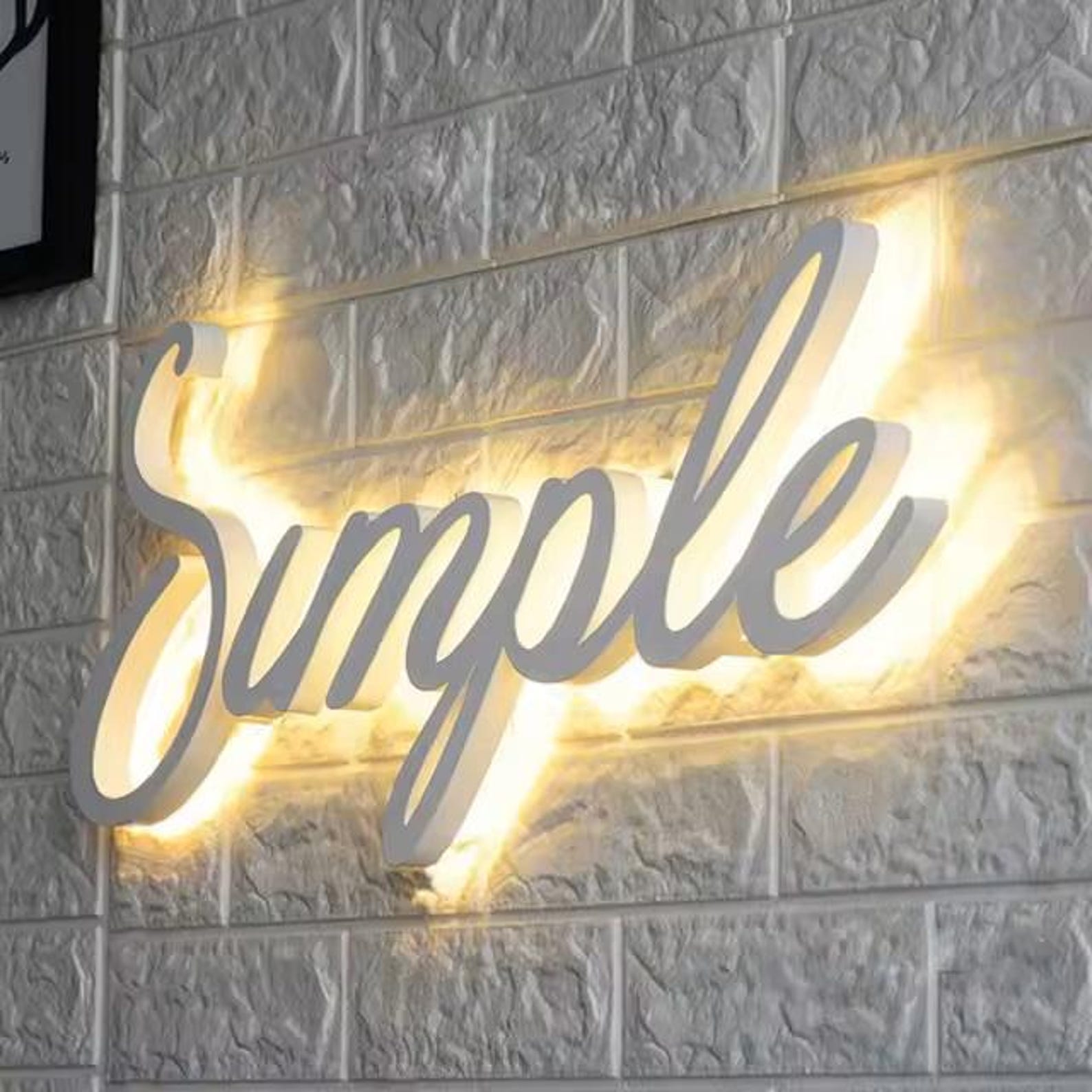 Backlit Wall Sign,lit Business Sign,backlit Sign Office,custom Logo ...