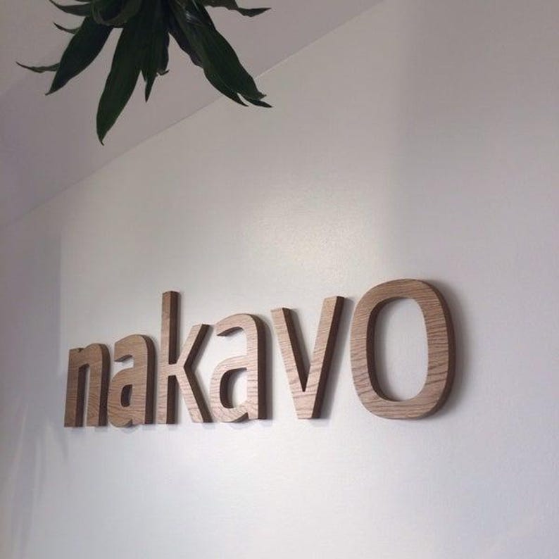Laser Cut 3D Metal Sign: Custom Business Logo, Stainless Steel - Etsy