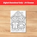 Printable Christmas Coloring Pages Set of 5 Gingerbread Holiday ...