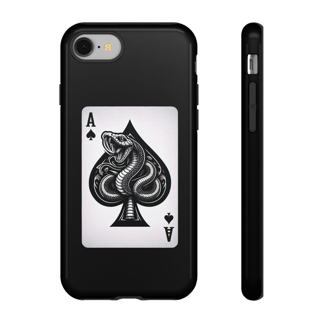 Phone Case, Cobra Ace of Spades Design, Protective Tough Case, iPhone ...