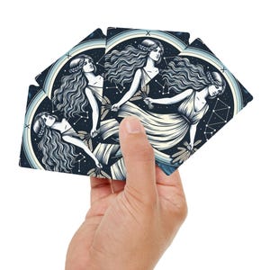 Poker Cards, Zodiac Virgo Design, Astrology Playing Cards, Card Game ...