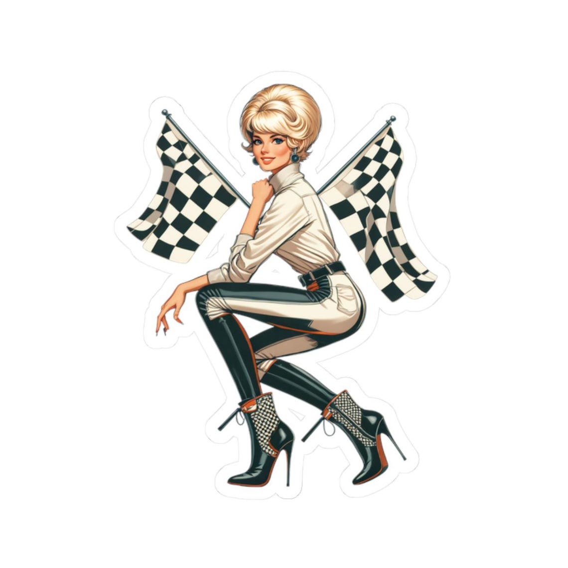 Kiss-cut Stickers Starting Line - Etsy