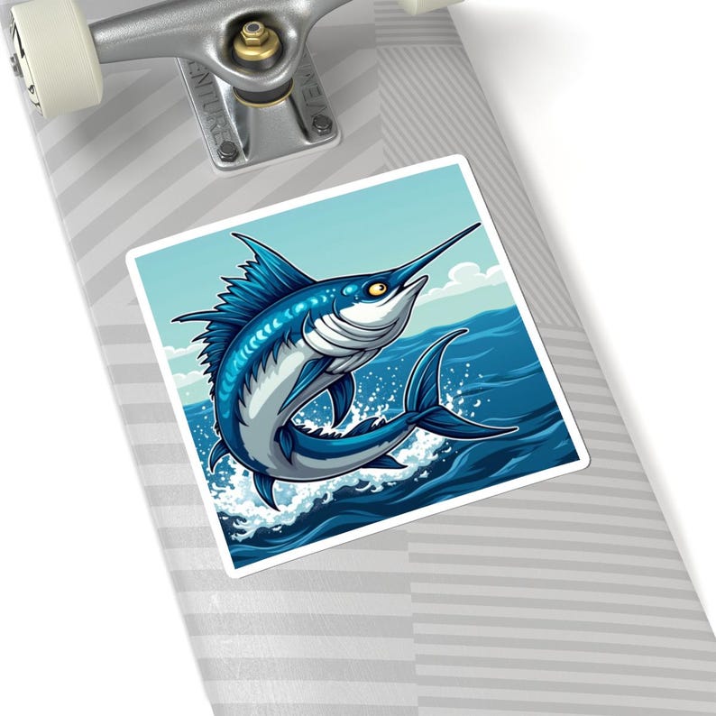 Vibrant Marlin Fish Kiss-cut Stickers | Perfect for Ocean Lovers ...