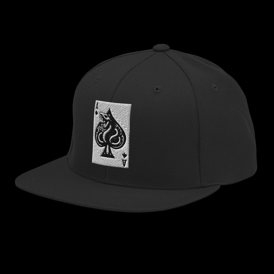 Cobra Ace of Spade Snapback Hat - Etsy