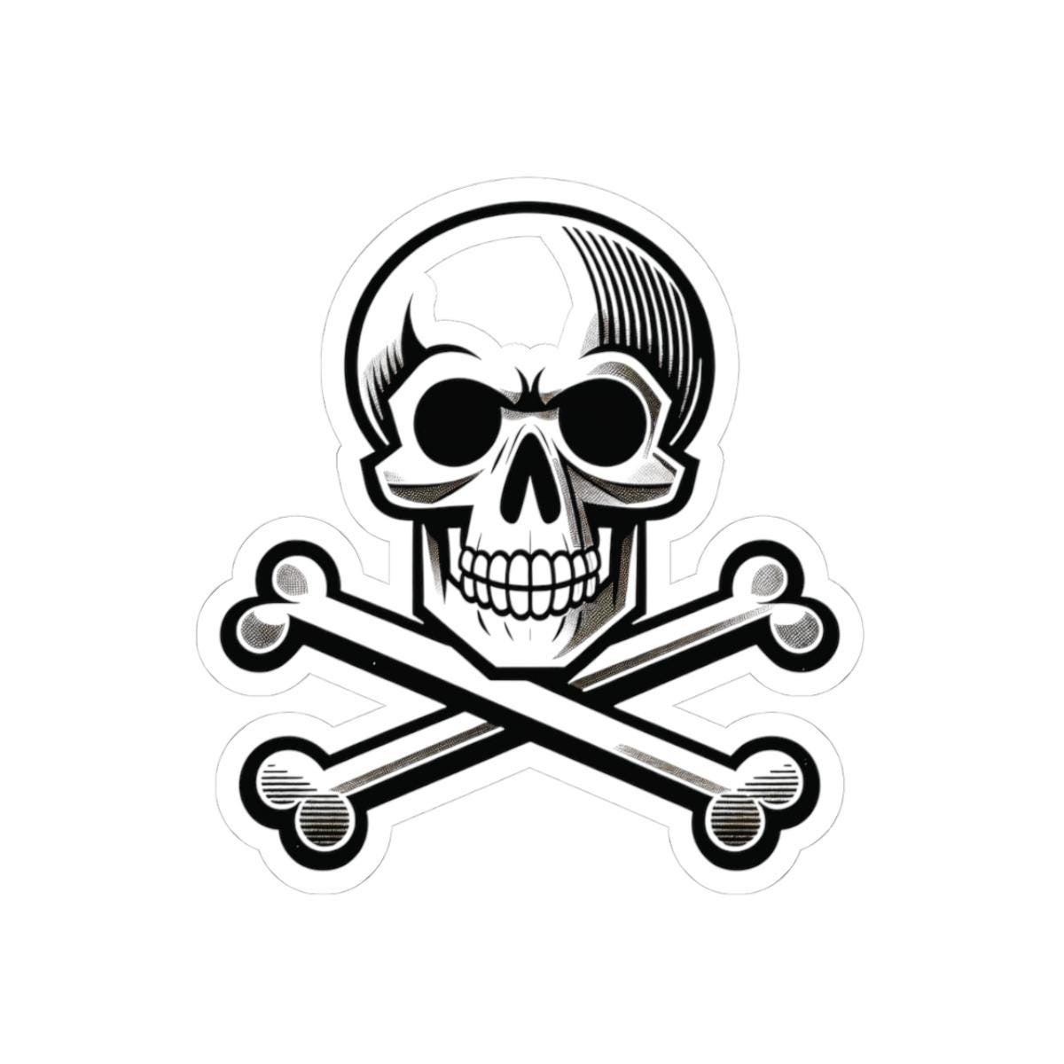 Cool Skull & Bones Kiss-cut Stickers | Edgy Decals for Laptops, Water ...