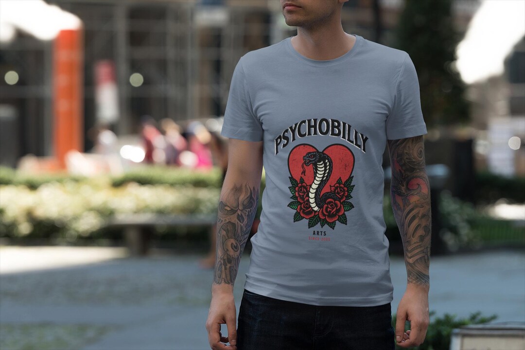 Vintage Psychobilly T-shirt for Music Lovers, Retro Graphic Tee, Gift ...
