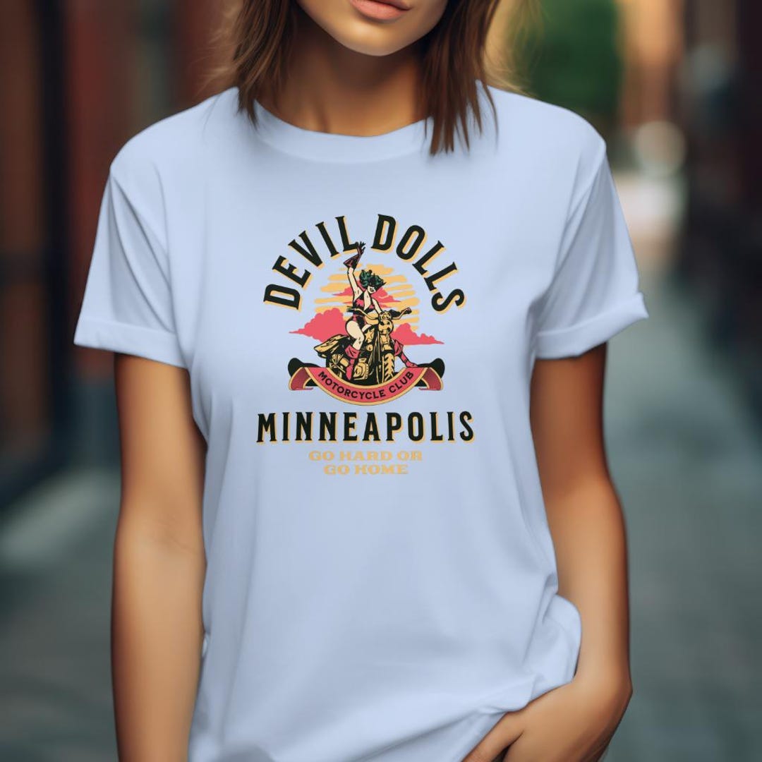 Women's Tee - Devil Dolls Motorcycle Club Minneapolis Shirt, Biker Gang ...