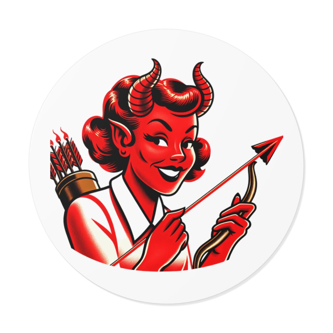 Vinyl Stickers, Love Devil Design, Laptop Decals, Waterproof Sticker ...