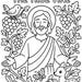 Jesus, I Am the True Vine Coloring Page – John 15:5 Christian Bible ...