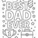 Best Dad Ever Father’s Day Coloring Page for Kids – Printable Gift for ...