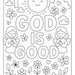 God is Good Coloring Page – Christian Bible Verse Printable for Kids ...