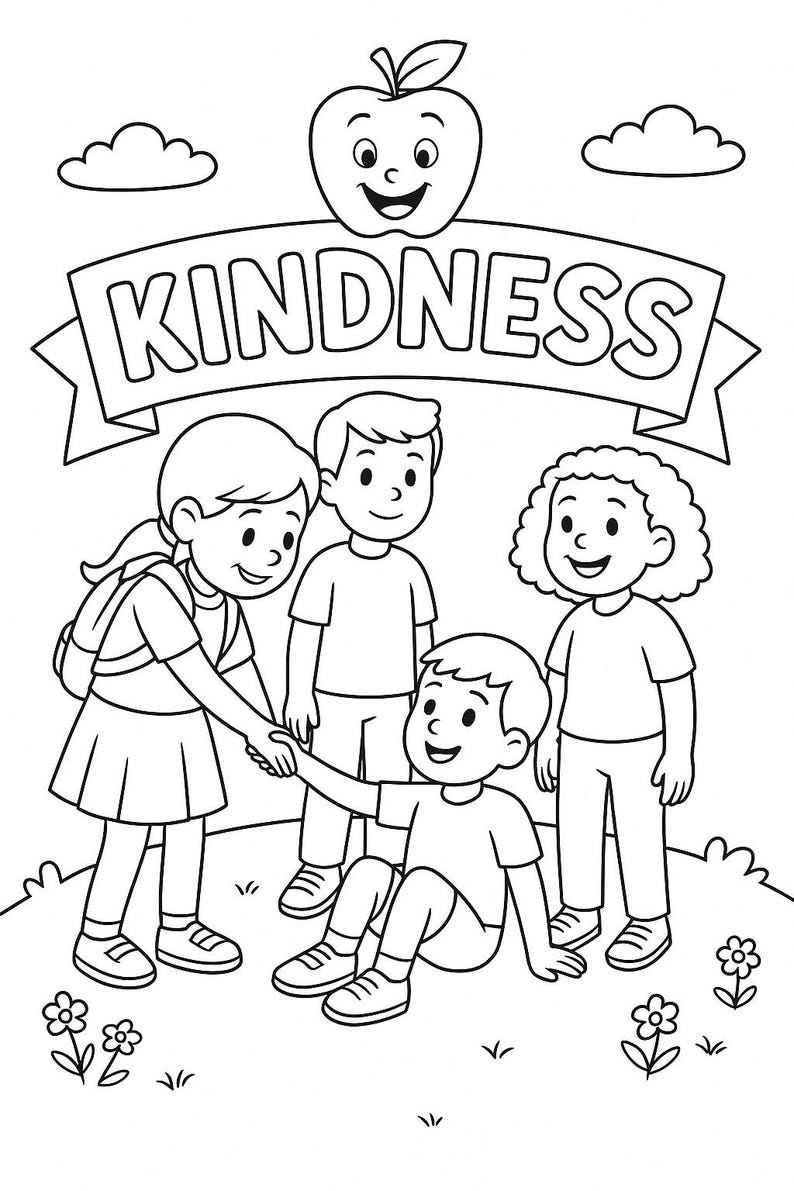 Fruits of the Spirit Coloring Page – Kindness | Christian Kids ...