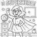 Superhero Teacher Coloring Page for Kids – Printable Teacher ...