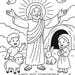 Resurrection Coloring Page – He is Risen Easter Christian Bible ...