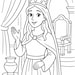 Queen Esther Coloring Page – Christian Bible Story Printable for Kids ...