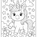 Magical Unicorn Coloring Page: Rainbow Activity for Kids (instant ...