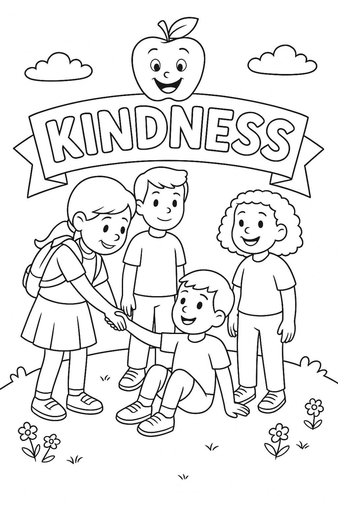 Fruits of the Spirit Coloring Page – Kindness | Christian Kids ...