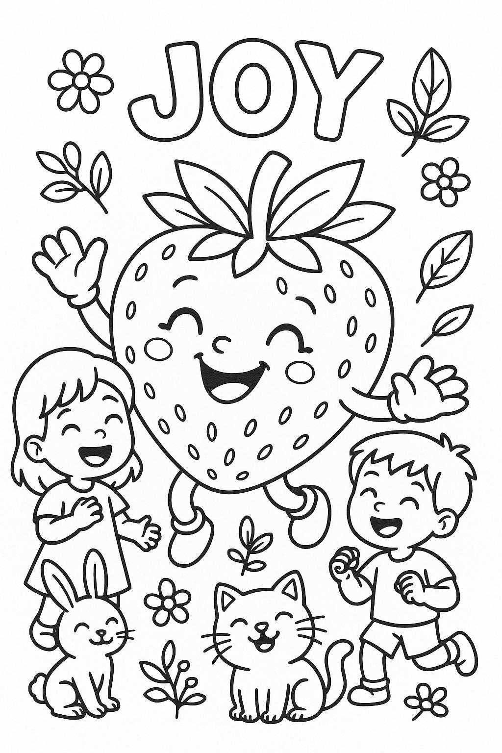 Fruits of the Spirit Joy Coloring Page for Kids – Bible Verse Printable ...