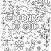 Goodness of God Coloring Page for Kids – Christian Forest Theme Bible ...