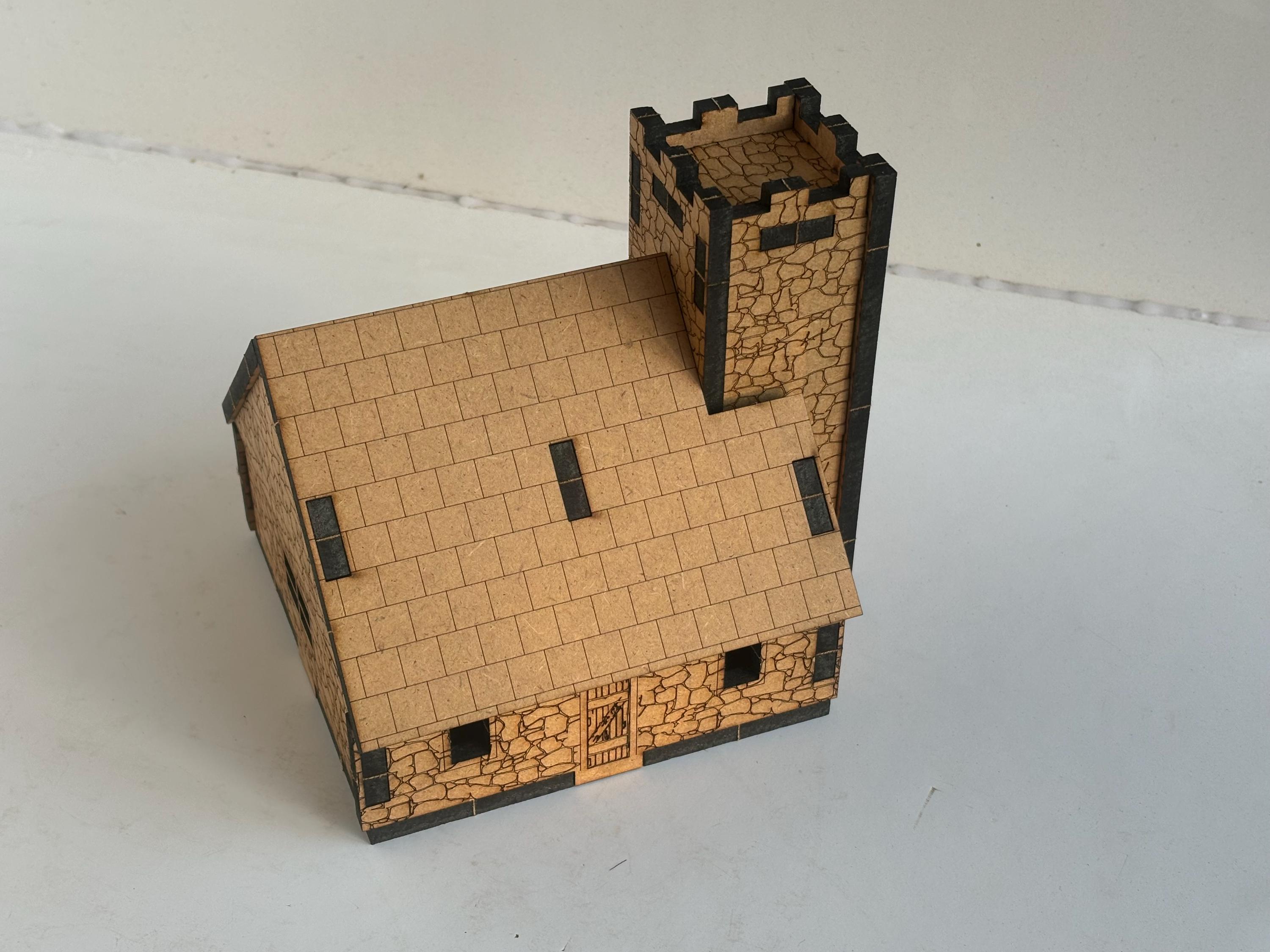 Laser Cut Stone Cottage, 28mm Scale. for Wargaming Terrain, Dnd ...