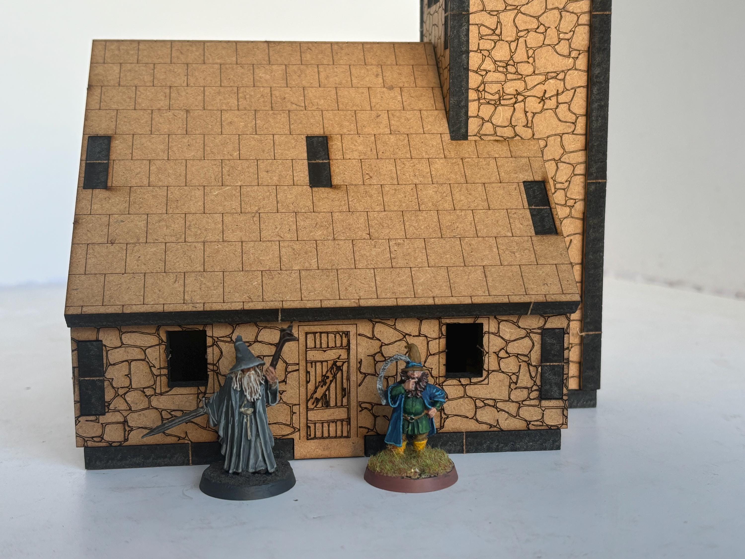 Laser Cut Stone Cottage, 28mm Scale. for Wargaming Terrain, Dnd ...