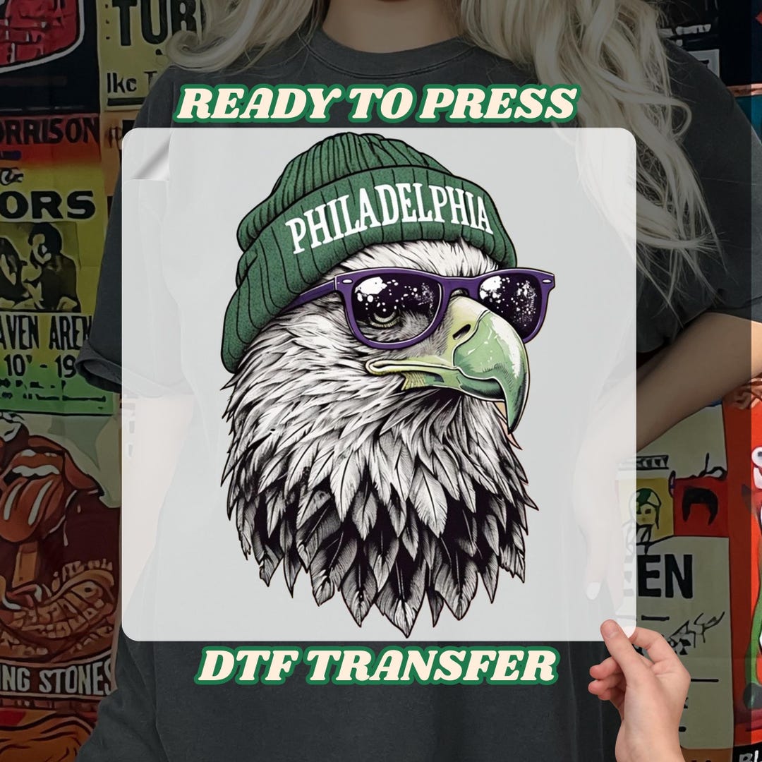 Eagles Mascot DTF, Ready to Press DTF Transfer, American Football Dtf, Eagles Game Day Dtf ...