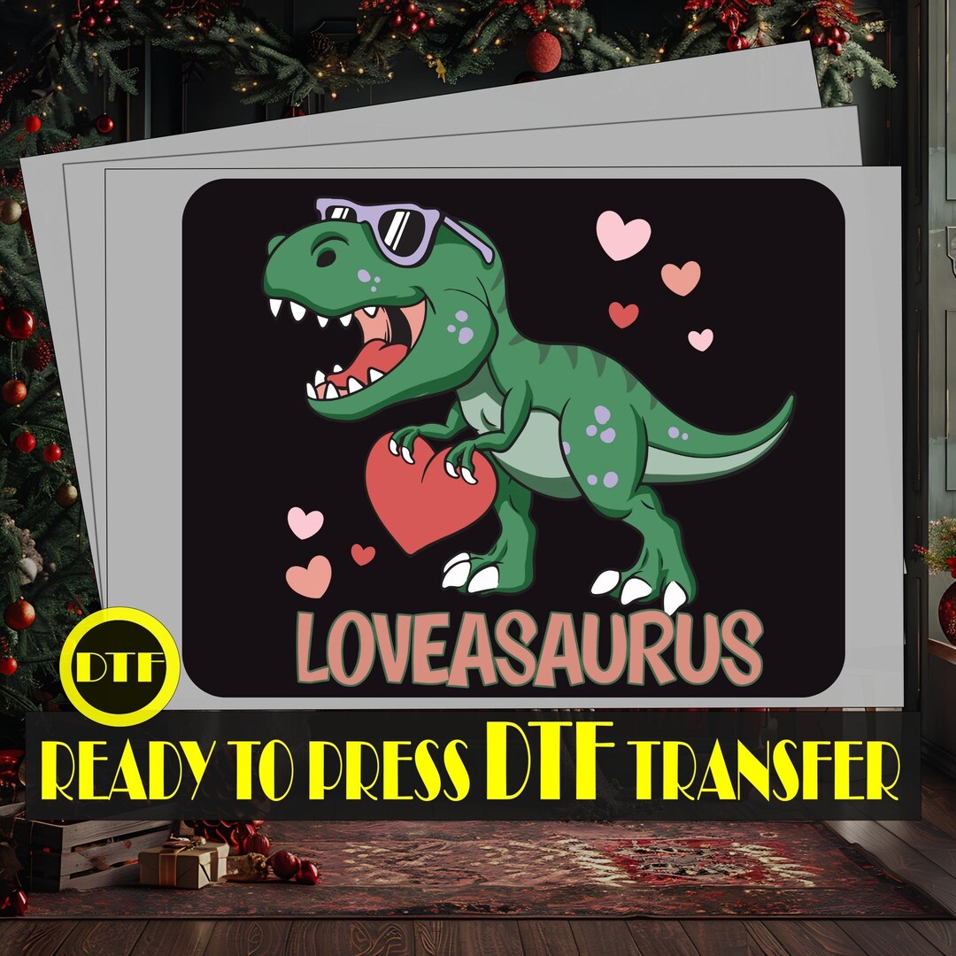Loveasaurus DTF, Valentine Dinosaurus, Baby Valentine, Valentine ...