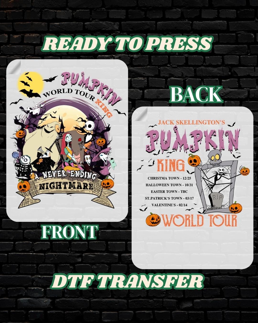 Pumpkin World Tour King Ready to Press, Oogie Boogie Halloween Heat ...