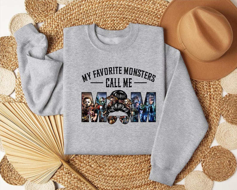 My Favorite Monsters Call Me Mom DTF Transfer, Funny Halloween Mom Heat ...