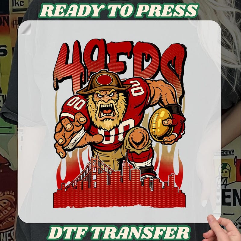 49ers Iron Decal - Etsy