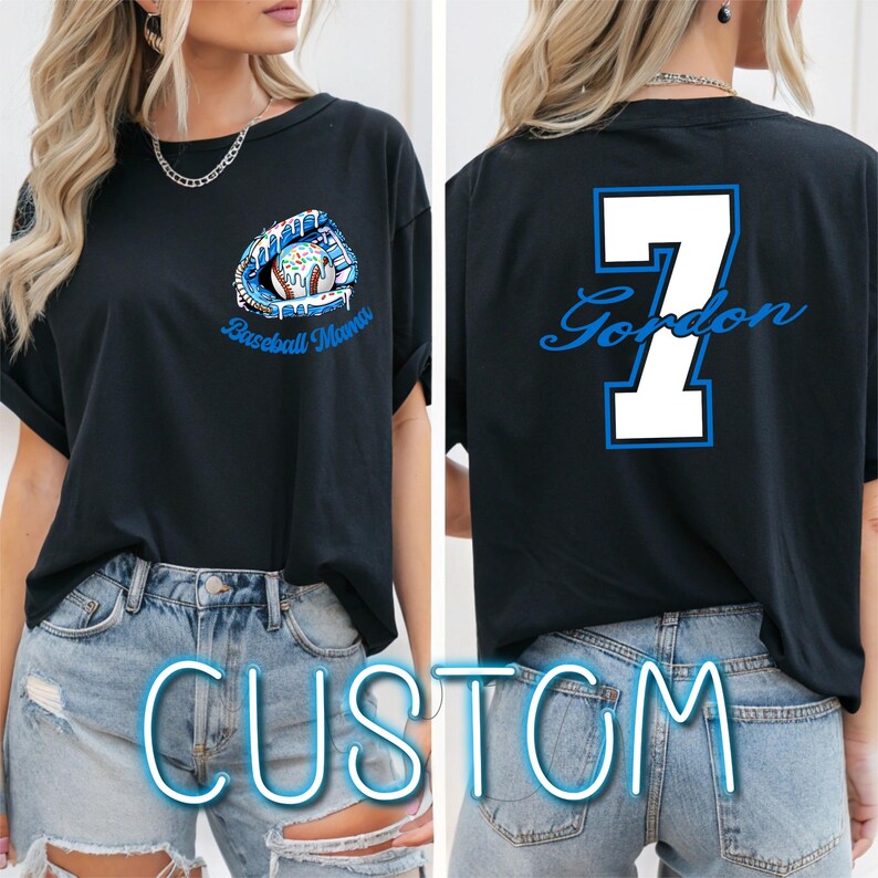 Custom Baseball Mama Glove Ready to Press, Personalized Baseball Name ...