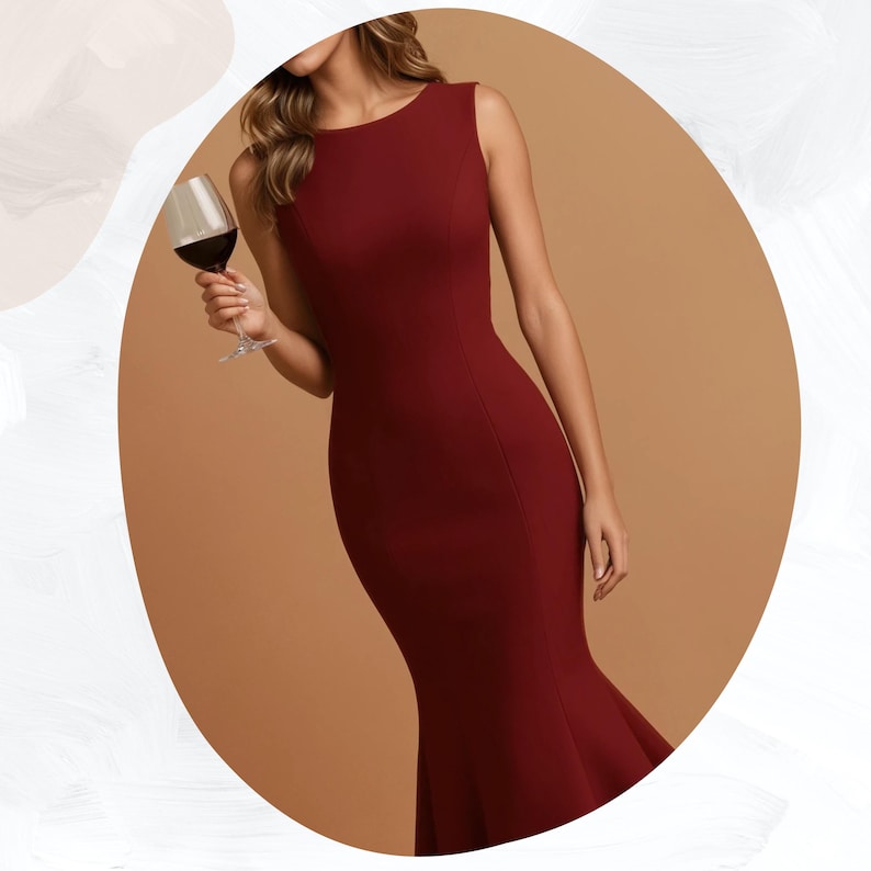 Mera Dress Sewing Pattern PDF |gored Dress Pattern|flared Dress Pattern ...