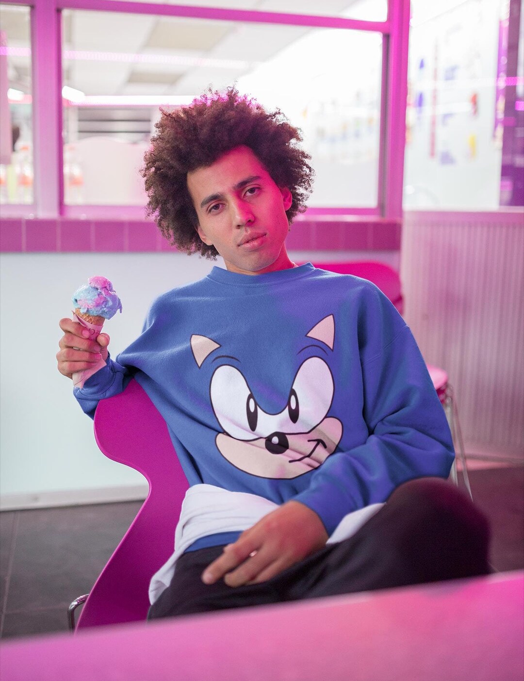 Sonic Inspired Hoodie, Retro Video Game Merch, Anime Merch, Kawaii ...