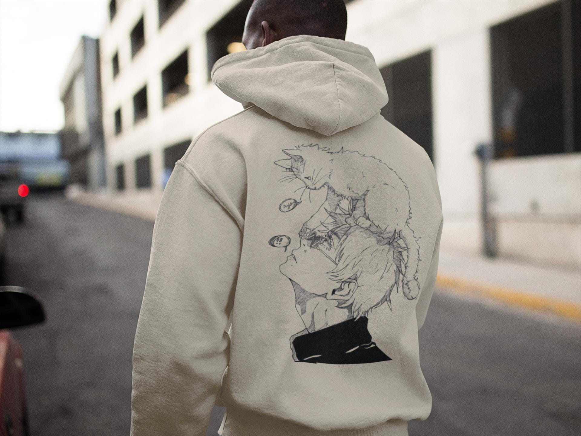 Gojo Jujutsu Kaisen Inspired Hoodie, Anime Lovers, Kawaii Gojo, Anime ...