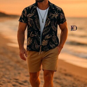 Men’s Tropical Beach Outfit Set - Etsy