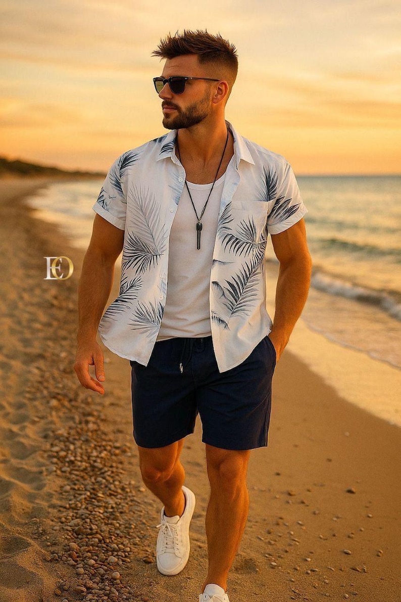 Men’s Tropical Beach Outfit Set - Etsy