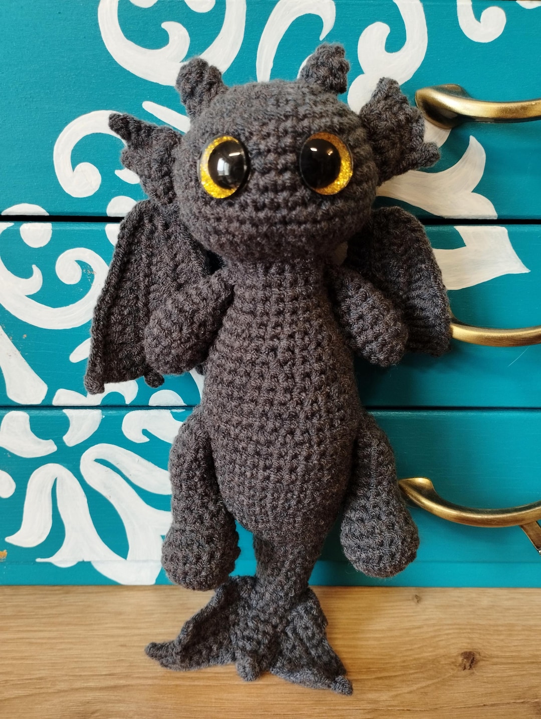 Hand-crocheted Toothless Dragon Plush Amigurumi - Etsy