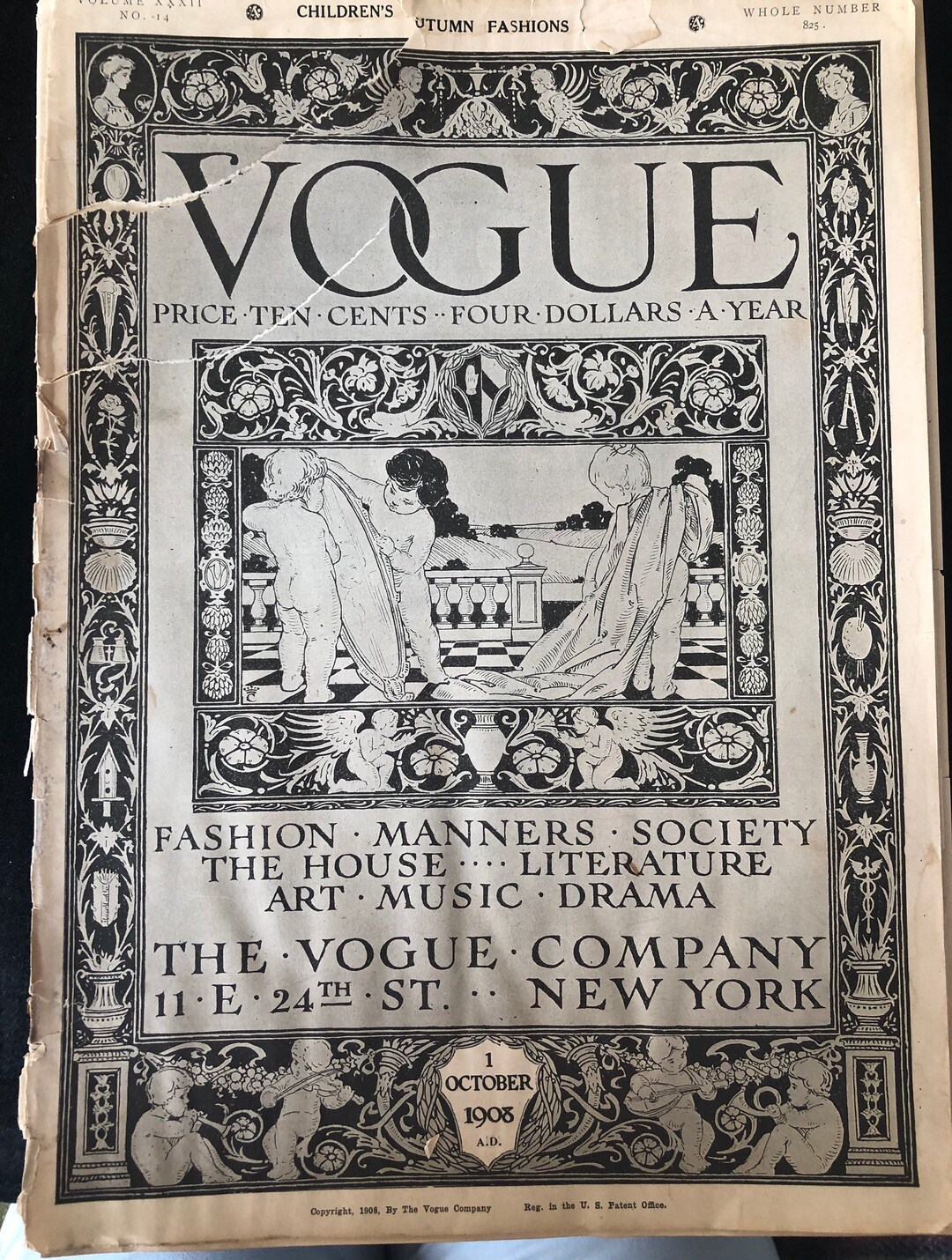 1908 VOGUE Magazine - Etsy